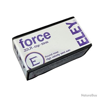 Munitions ELEY cal.22lr force high velocity semi-auto 42gr par 50 ...