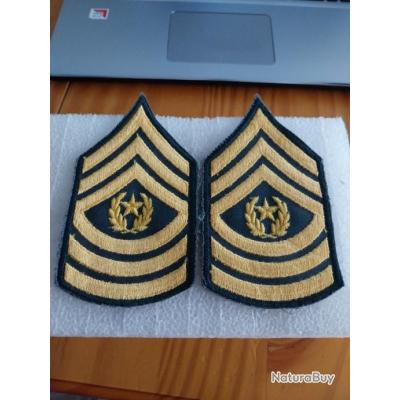 Lot de Grades armée us COMMAND SERGEANT MAJOR original - Insignes en ...