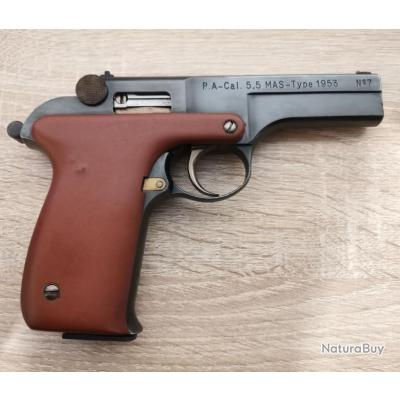 Pistolet MAS 1953 - Calibre 22 LR - Extrêmement Rare, 10 exemplaires ...