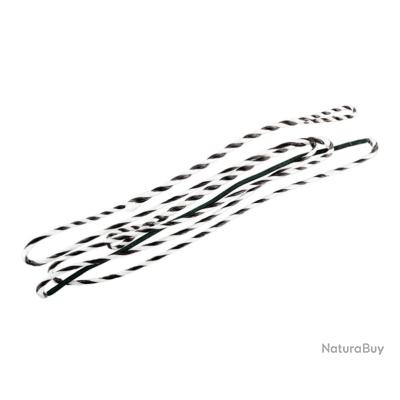 Cordes d'arcs Flex Archery Fast Flight Trad. Flemish 58" Black/White 18 ...