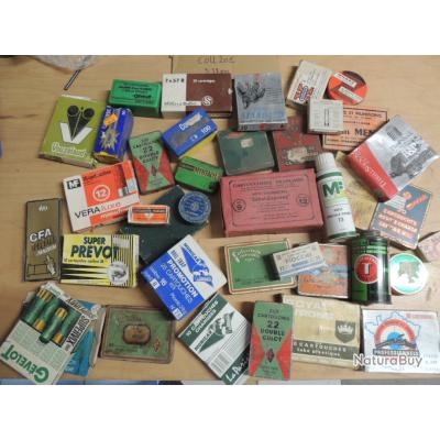 Important lot de boites vide , en tole et en carton - Boites vides ...