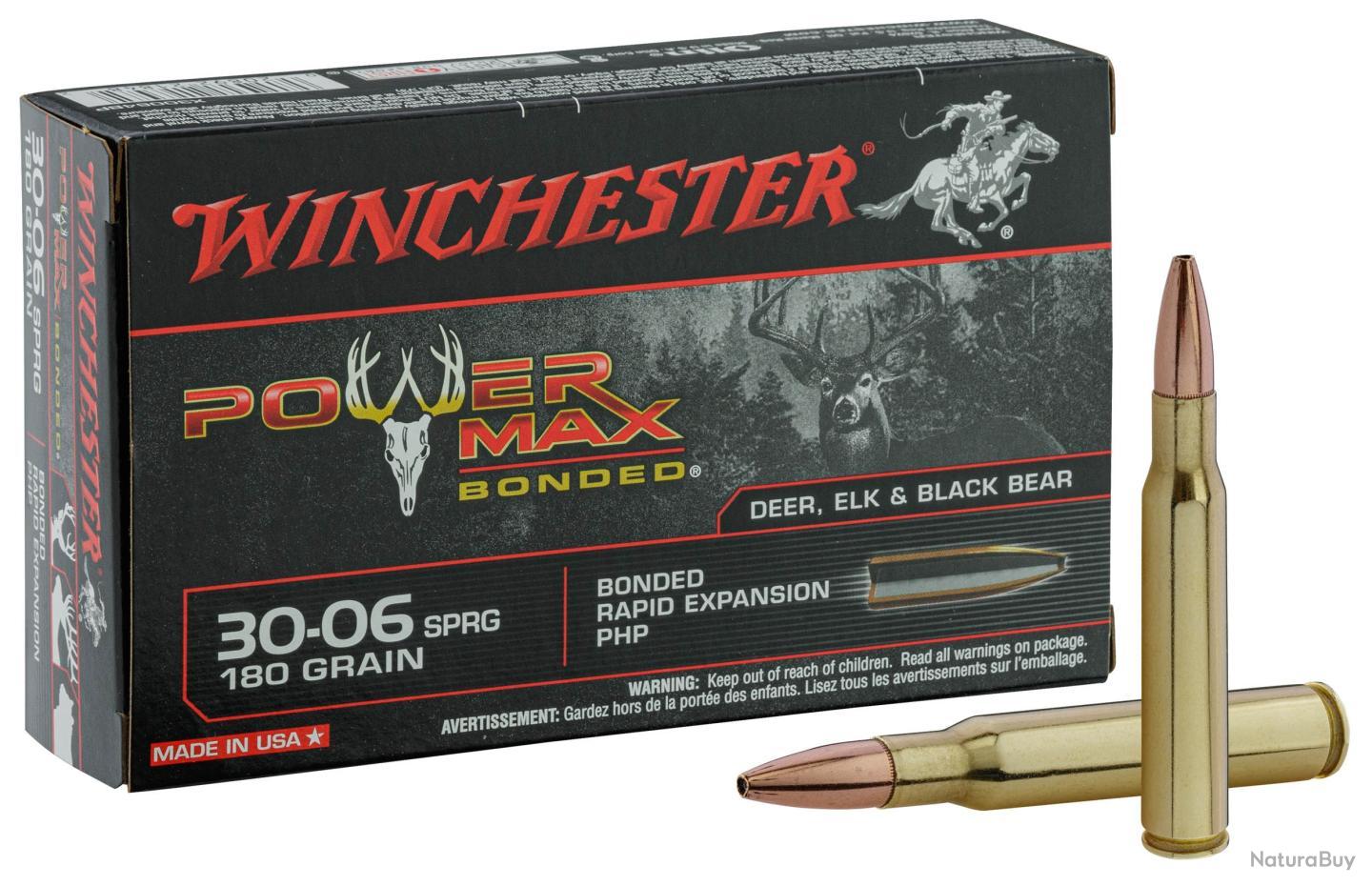 Munitions a percussion centrale Winchester Cal. 30.06 Springfield Balle ...