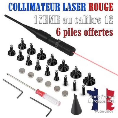 Collimateur Laser Bore Sighter du calibre 17 à 12 avec cone - Envoi ...