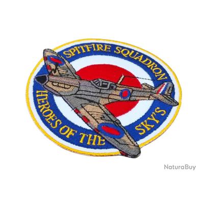 Patch brodé Spitfire Squadron RAF 1940 HEROES OF THE SKY'S ( 90 mm) à ...