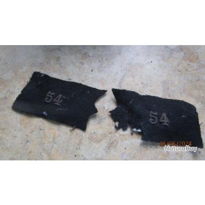 Insigne coin col officier première guerre ww1 Français infanterie 54 ...