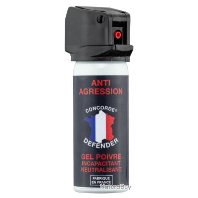 Aérosol GEL POIVRE ANTI-AGRESSION - 50 ml - Bombe lacrymogène à poivre ...