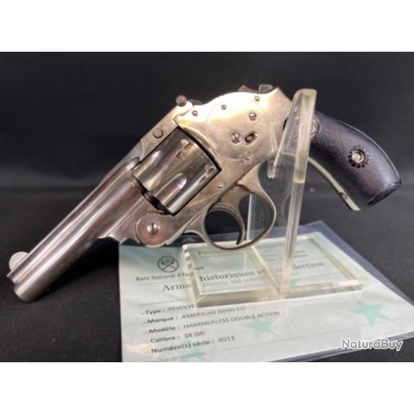 AMERICAN ARMS HAMMERLESS cal 38sw Rare!!! - Revolvers (12022899)