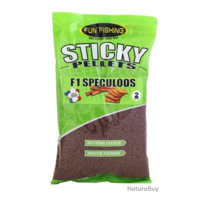 Pellet Fun Fishing Sticky Pellet - 2mm - 700gr F1 Speculoos - Pellets ...