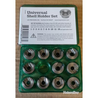 Kit Shell Holder universel LEE - shell holder set (11 shell holder ...