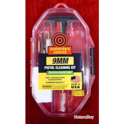 SHOOTER CHOICE 9MM PISTOL CLEANING KIT - Cordons, kits et baguettes de ...
