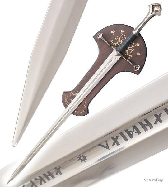 Le Seigneur des Anneaux Epee Anduril + Plaque Roi Aragorn Repliksword ...
