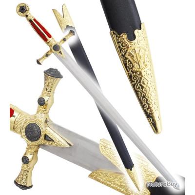 Epee Franc Macon Rouge Une Main + Fourreau Repliksword - Epées (12059678)