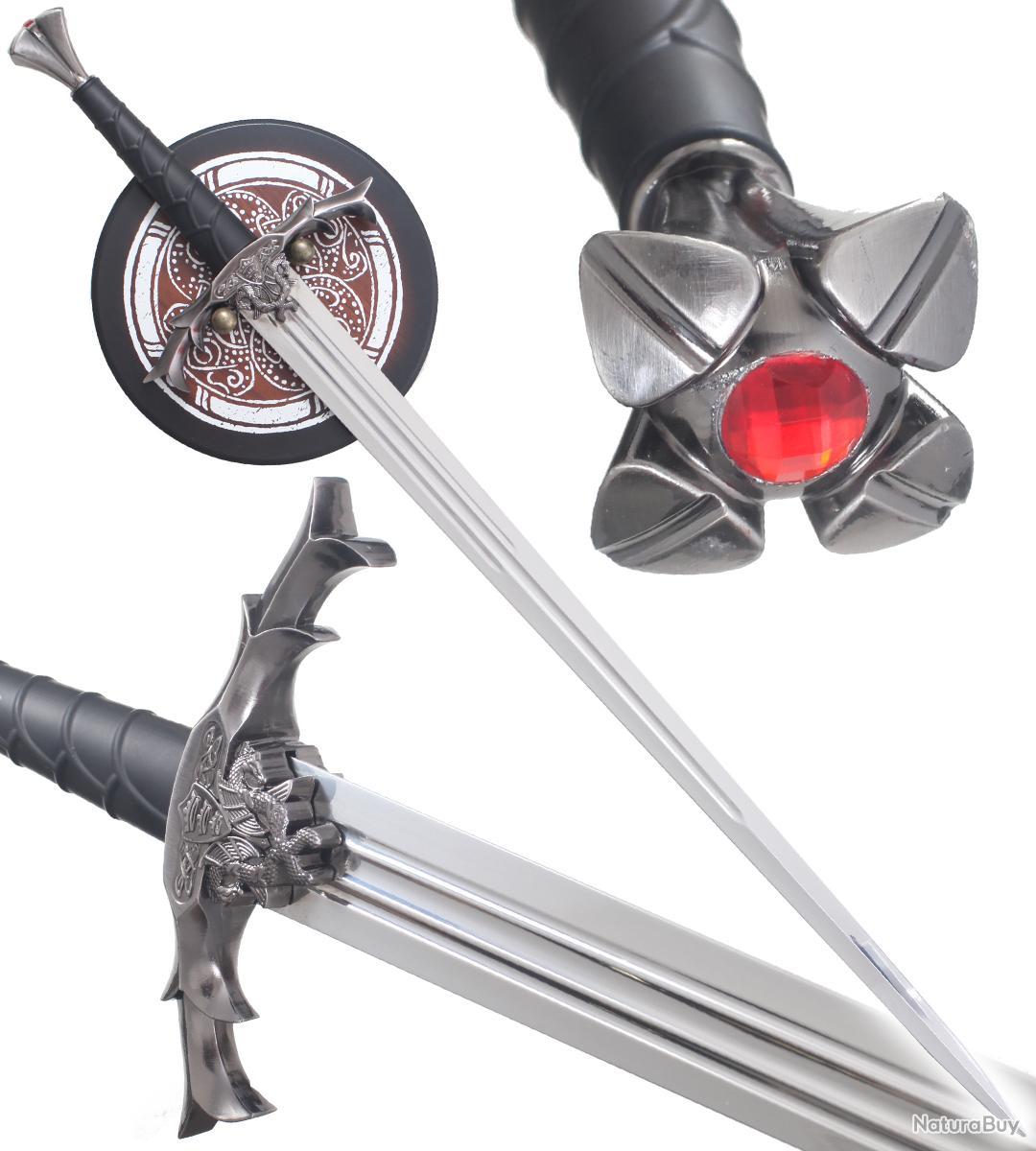 Epee Excalibur Epee Medieval Fantasy + Presentoir en Bois Repliksword ...