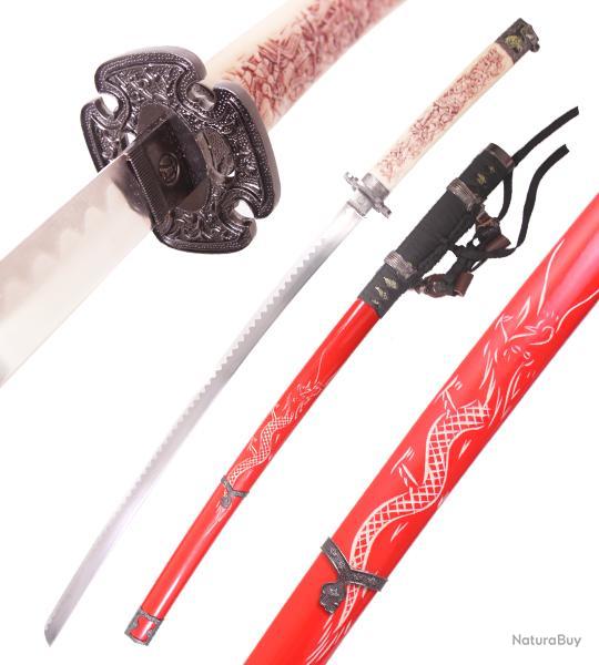 Katana Dragon Red Edition Epee Sabre Decoration Katana Japonais ...