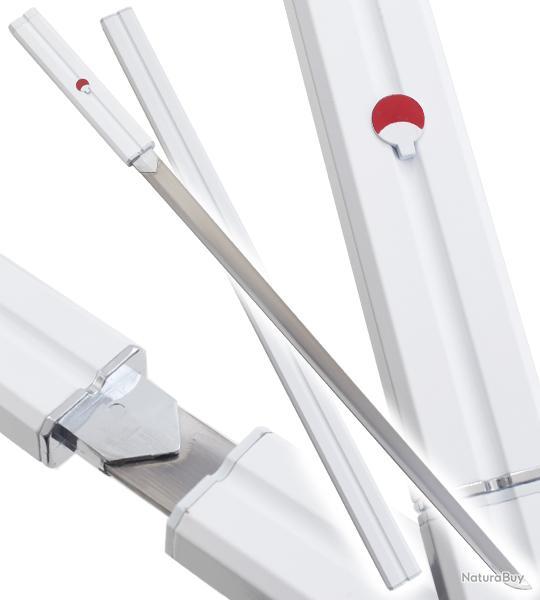 Naruto Katana Sasuke Epee V2 Fourreau Metal Sabre Kusanagi White ...