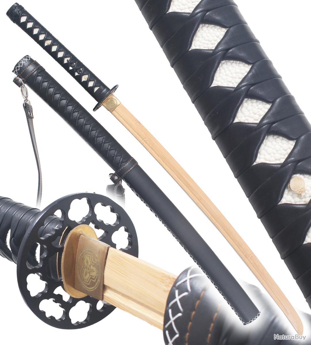 Danzan Katana Ninja Sabre en Bois Epee Entrainement - Lame Bois Katana ...