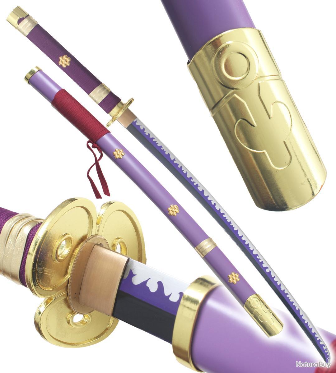 One Piece Katana Tranchant Enma Sabre Zoro Epee Meito Lame Maru Violet ...