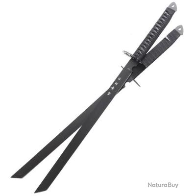 Double Epee Ninja Black - Ninjato 2 en 1 Sabre Repliksword - Katanas ...