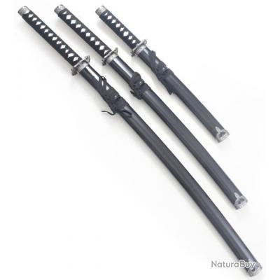 Set 3 Katanas Japonais Epée Sabre Katana Decoration Katana + Wakizashi + Tanto Katana Japonais ...