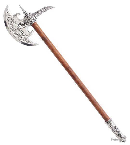 Hache Medievale Chevalier Silver Repliksword - Armes blanches du monde ...