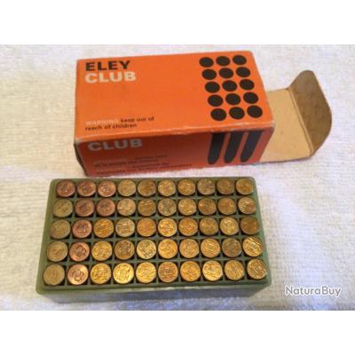 Une boîte de 50 munitions 22 LR ELEY CLUB ENGLAND - Munitions - Balles ...