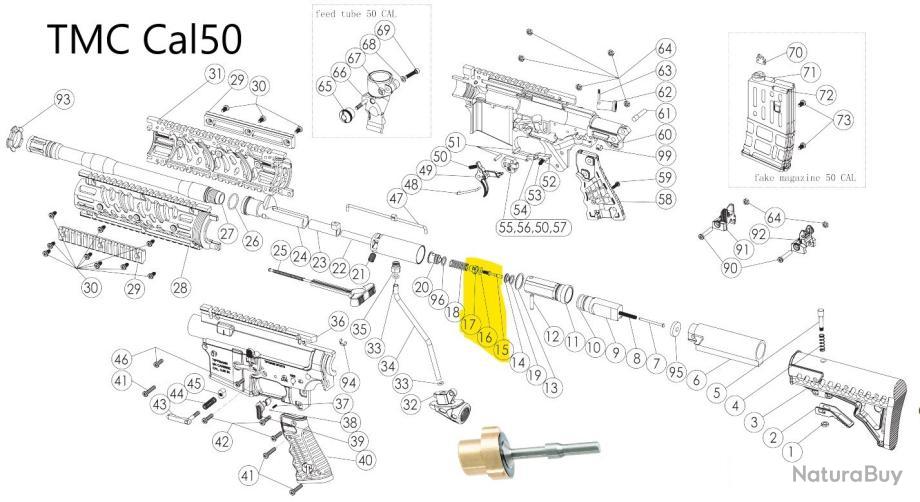 Tippmann TMC Valve Stem ( Cup Seal) Assembly - Pièces détachées de ...