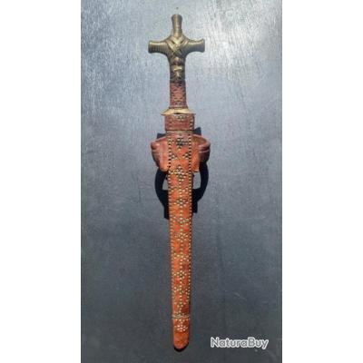 ANCIEN COUTEAU TELEK TOUAREG DU XIX SIECLE, AFRICAN TUAREG KNIFE ...