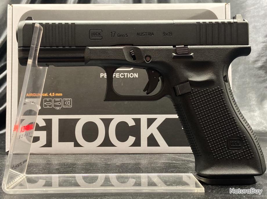 PISTOLET "GLOCK 17 GEN5 MOS" Calibre BB/4,5MM Black Avec 4 INTERFACES - Pistolets CO2 (12105165)
