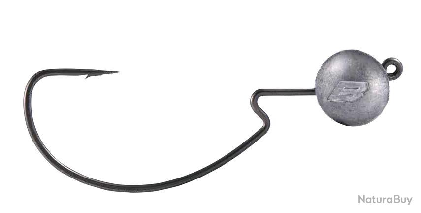 Hameçon Texan Plombé BKK EWG Round Head H1/0 - 3.5g - Têtes plombées ...