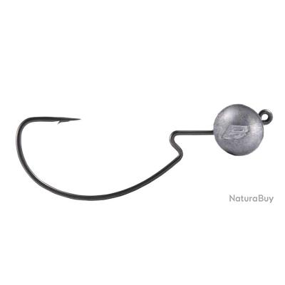 Hameçon Texan Plombé BKK EWG Round Head H1/0 - 3.5g - Têtes plombées ...