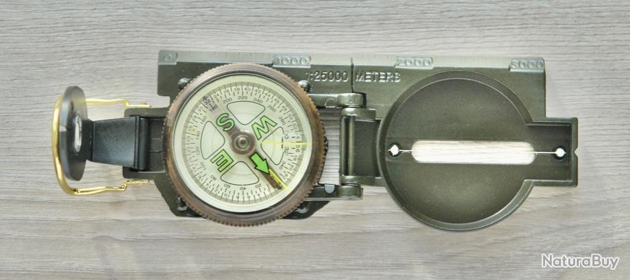 BOUSSOLE COMPASS SCOUTISME ENGINEER DIRECTIONAL COMPASS en METAL NOIR - Boussoles (12139770)