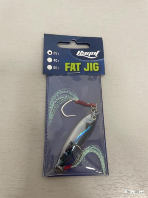 !! LEURRE JIG RAGOT FAT JIG 25gr COL MACKEREL BLUE - Jig - Madaï ...