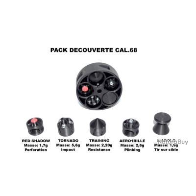 PACK DECOUVERTE MIX SLUGS CALIBRE .68 / HDR / HDR / PAK - Accessoires ...