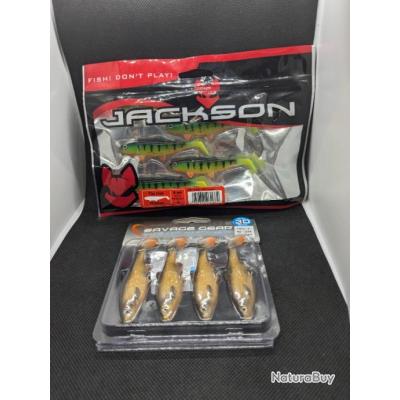 JACKSON THE FISH + SAVAGE GEAR LB ROACH PADDLE TAIL 7.5 cm. - Leurres souples Carnassiers (12151848)