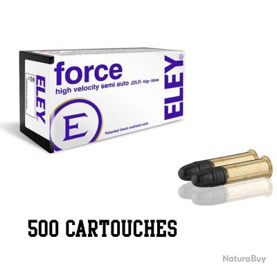 500 munitions Eley FORCE, calibre 22 LR - Munitions - Balles 22LR ...