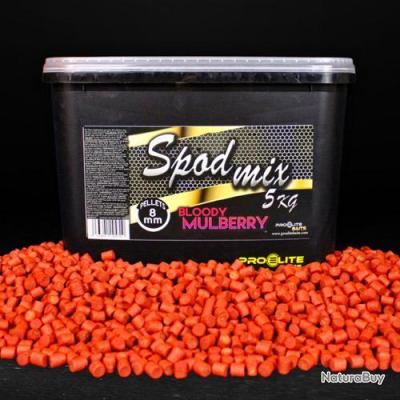 Pellets Pro Elite Baits Gold Bucket Spod Mix Bloody Mulberry 5kg ...