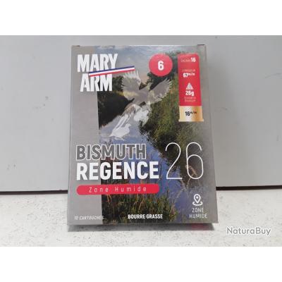 10730A BOITE DE 10 CARTOUCHES MARY ARM BISMUTH REGENCE 26 CAL16 CH67 26G BG NEUF - Cartouches ...