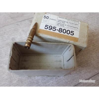 Boite + rare cartouche de manipulation pour FASS 90 suisse. Calibre 5 ...