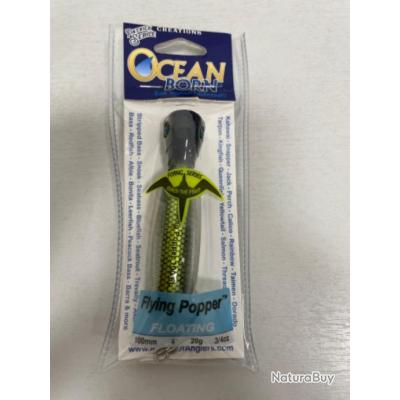 !! LEURRE OCÉAN BORN FLYING POPPER 100FL COL GBK - Leurres durs mer ...