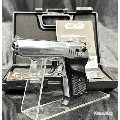 DESTOCKAGE - Pistolet Ekol Lady Chrome - 9mm PAK - Pistolets d'alarme ...