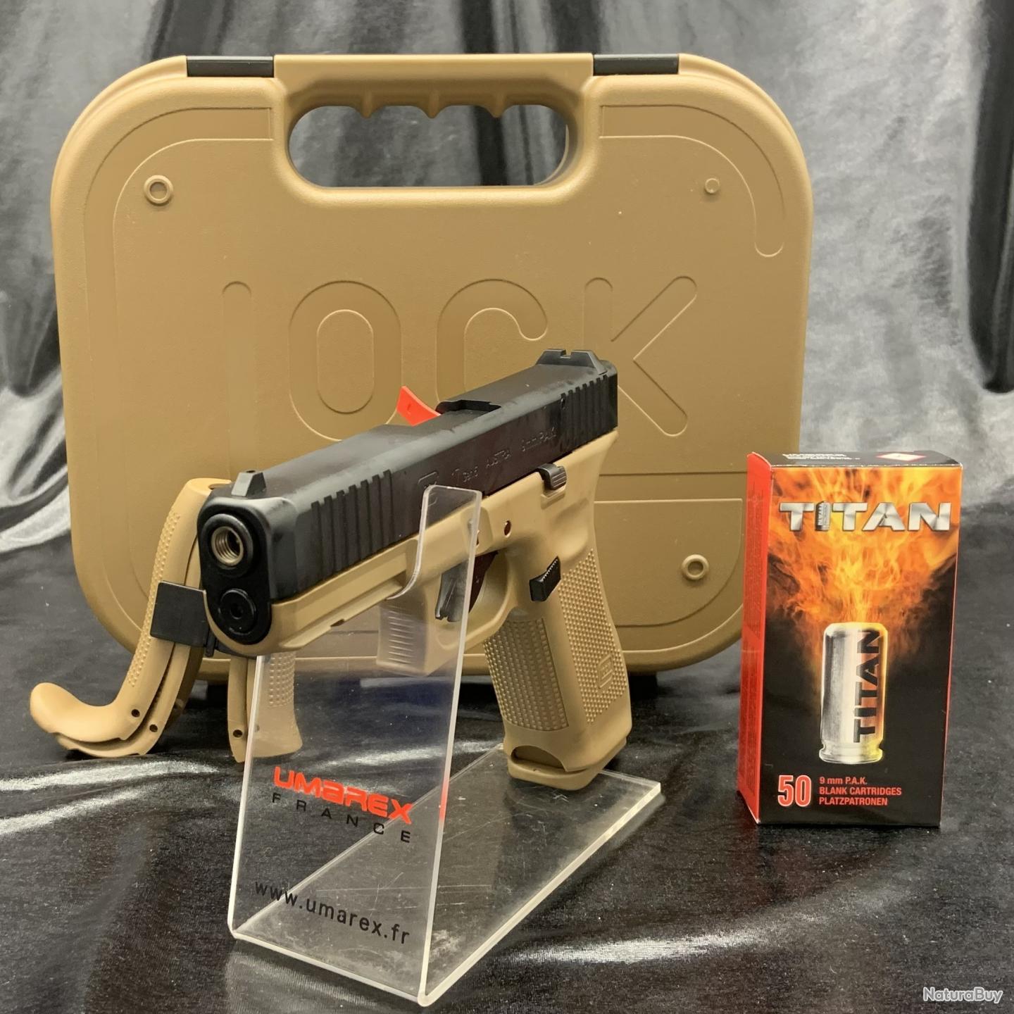Pack prêt a tirer Pistolet- "GLOCK 17 COYOTE GEN5" - Cal 9 MM P.A.K - EDITION LIMITEE FRENCH ...