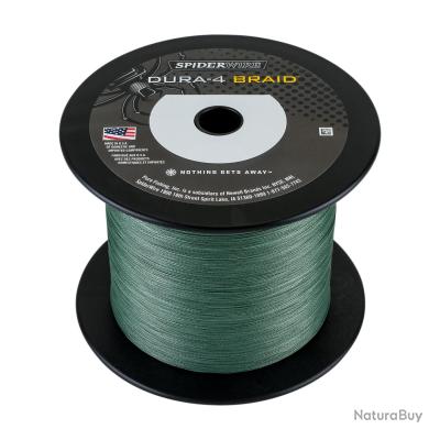 Tresse Spiderwire Dura 4 Moss Green 1800M 12/100-10,5KG - Nylons - Tresses Carnassiers (12206321)