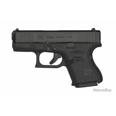 Pistolet Glock 26 Gen5 FS Cal9x19 Promo - Pistolets de Catégorie B (12214679)