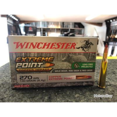 Winchester Extreme Point Calibre 270 Win 130 Grains - Balles Calibre ...