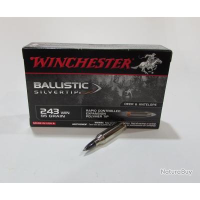 1 boite 20 cartouches de calibre 243 winchester, Winchester Ballistic ...