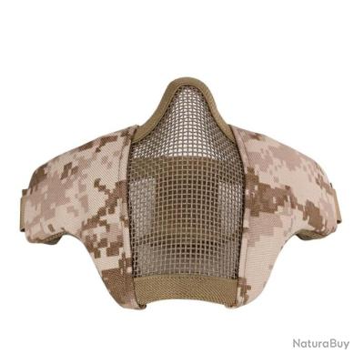 Demi-masque PDW maille métallique - Digital Desert - Masques Airsoft ...