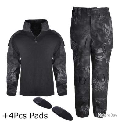 Ensemble uniforme enfant HWild Tactical - Black Python / 110 cm ...