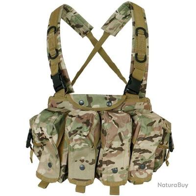 Harnais Chest Rig AK 47 Tactical ABS - Multicam - Gilets tactiques ...