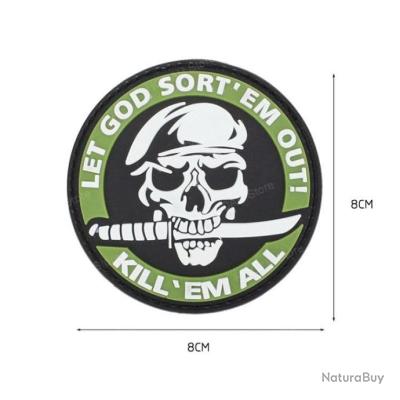 Patch lumineux PVC Swat OPS - 14 PVC green - Ecussons - Patch Airsoft (12244526)