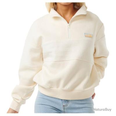 Sweat Polaire Fortaleza Half Zip Fleece Rip Curl Beige - Polaires ...